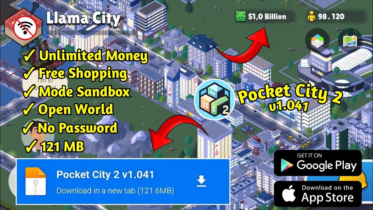 New Update !! Pocket City 2 Mod Apk v1.041 - YouTube