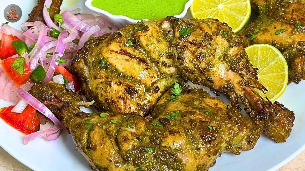 PERFECT TANDOORI GREEN TIKKA RECIPE WITHOUT OVEN | Chicken Tikka In Fry ...
