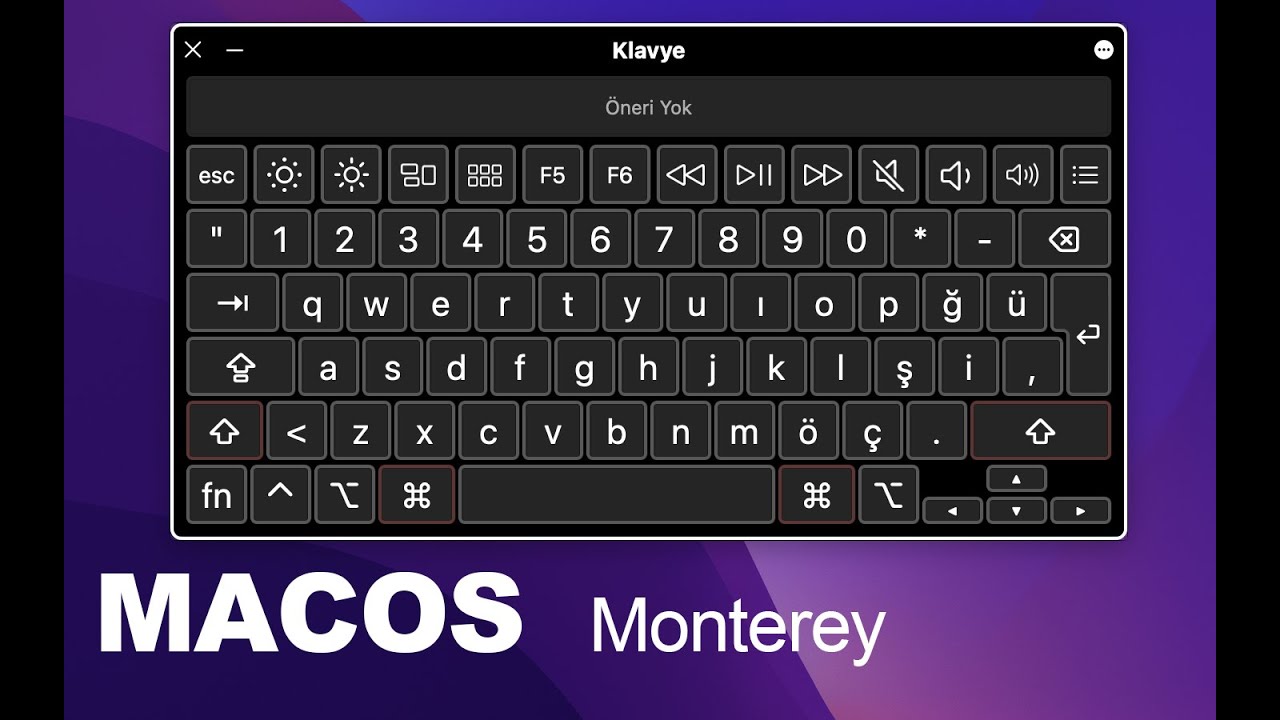 Macos Ekran Klavyesi Nasıl Açılır? - YouTube