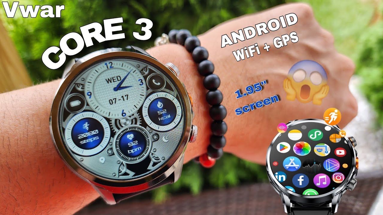 VWAR CORE 3 ANDROID WATCH ( 1.95" massive screen ) - YouTube