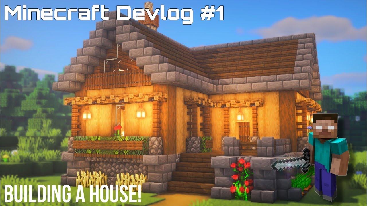 Mincraft Devlog #1 Building a house! - YouTube