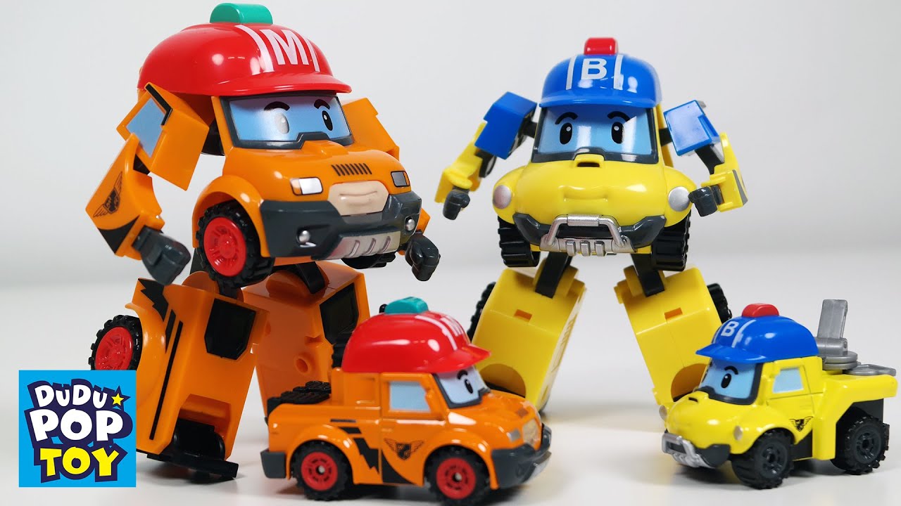 로보카폴리 산악구조대 마크 & 버키 변신로봇 (Robocar poli. New transformer robot Mark ...