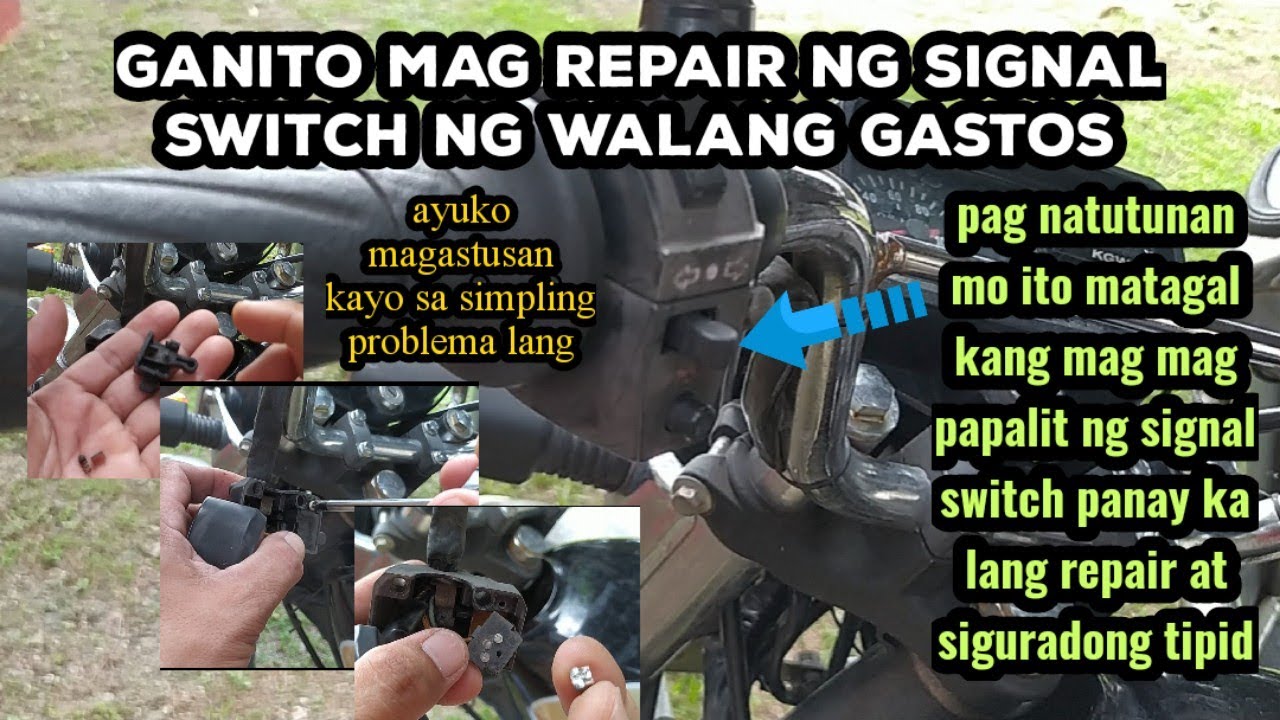 Paano mag repair ng signal switch ng motor - YouTube