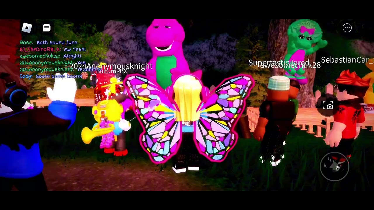 Fun at Lavallee medow with barney and friends at Barney in roblox 💜 ️ ...