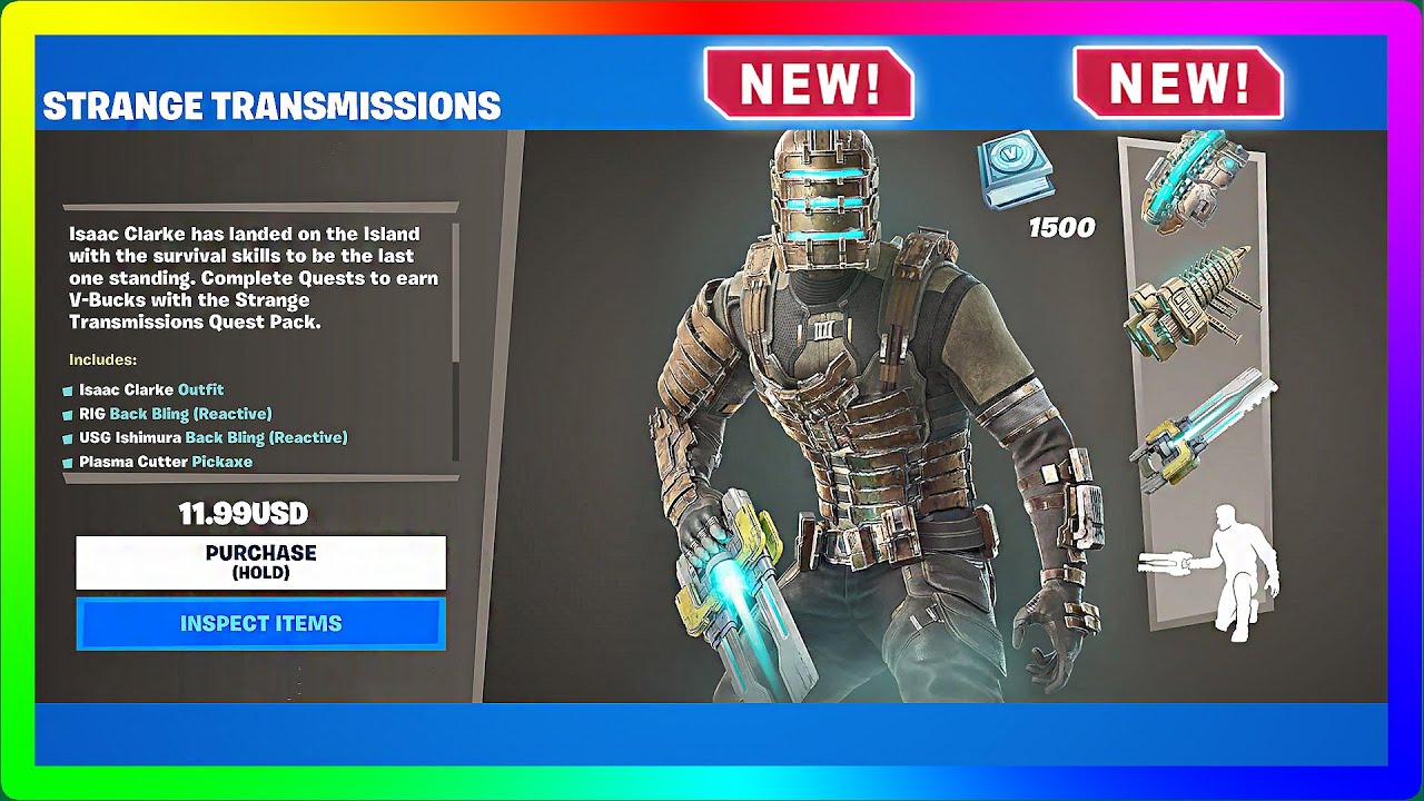 *NEW* #DeadSpace (Isaac Clarke) Strange Transmissions Pack! (Fortnite ...