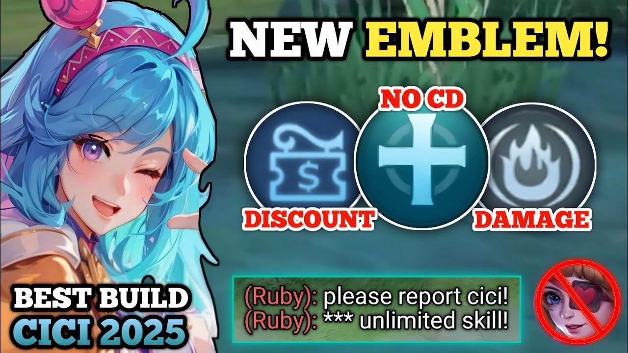 CICI NEW EMBLEM TO DOMINATE RUBY IN EXP LANE! (no cooldown!💀) | CICI ...