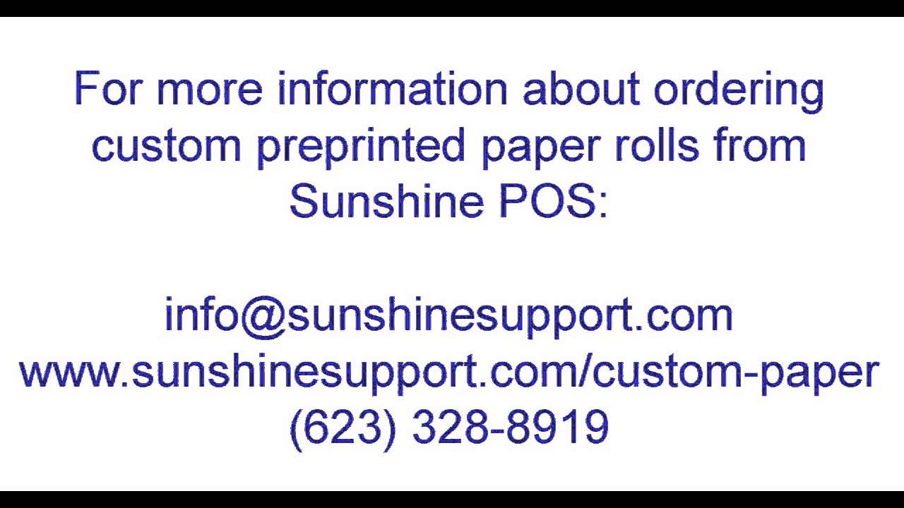 Paper Roll Preprint Security Ink Only Visible With UV light - YouTube