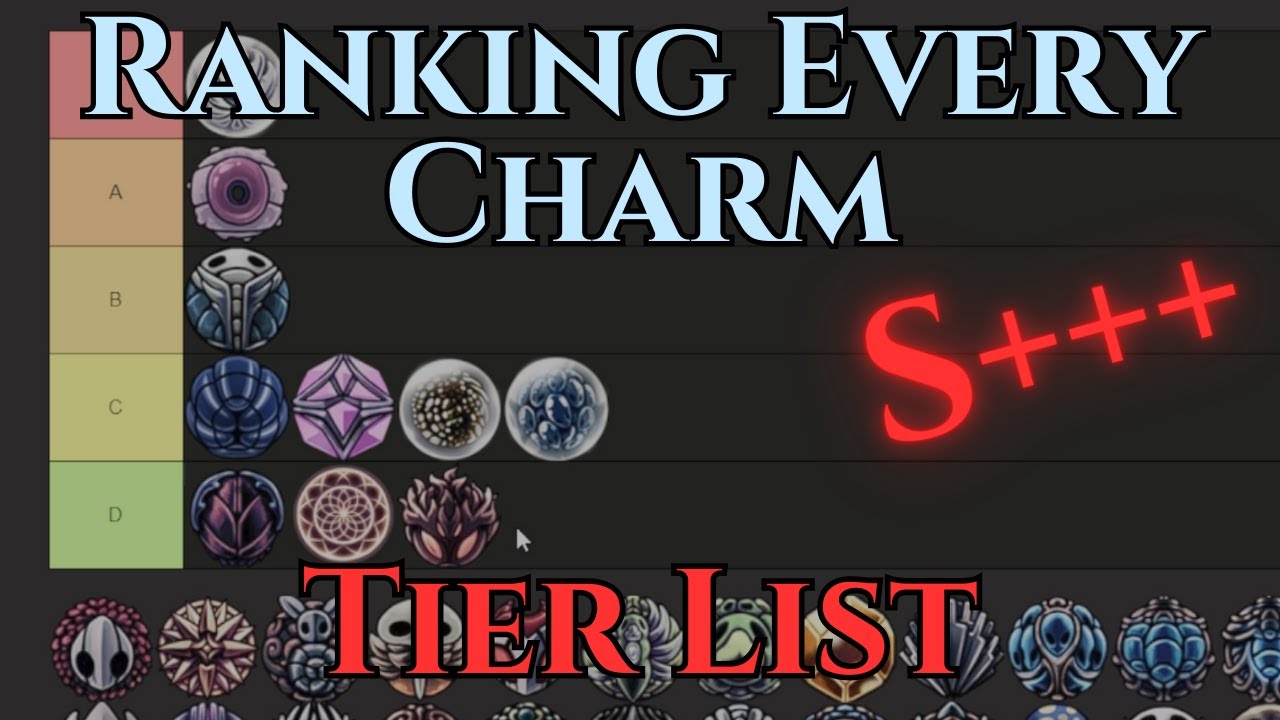 Ranking Every Charm in Hollow Knight - Tier List - YouTube