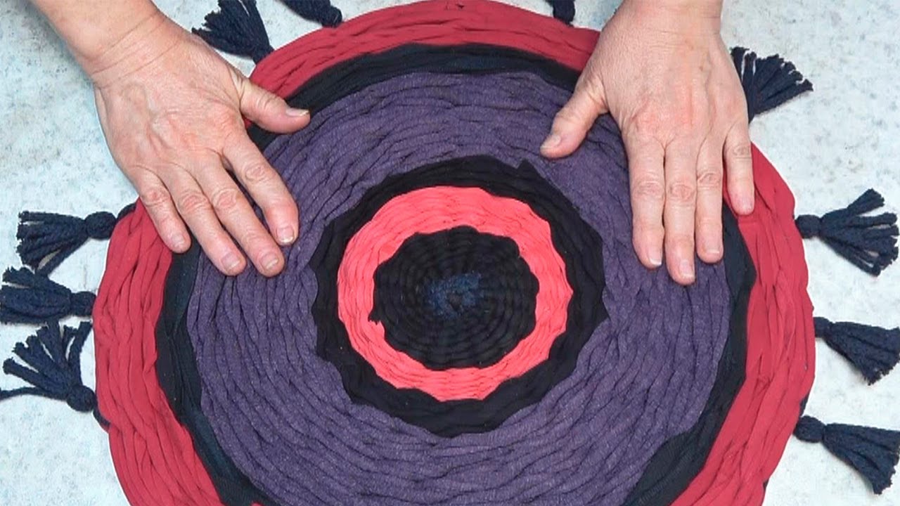 3 IDEAS how to make a rug with your own hands, needlework, crafts ...
