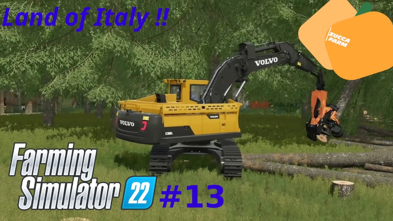 Volvo EC380DL for forestry | Land of Italy | Episode 13 | Farming ...