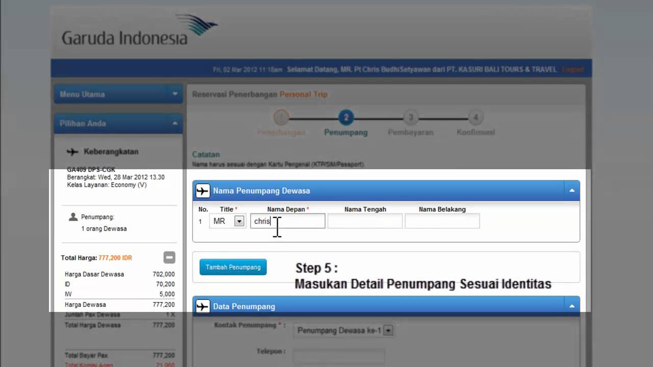 Cara Booking Garuda sistem GOS Baru - YouTube