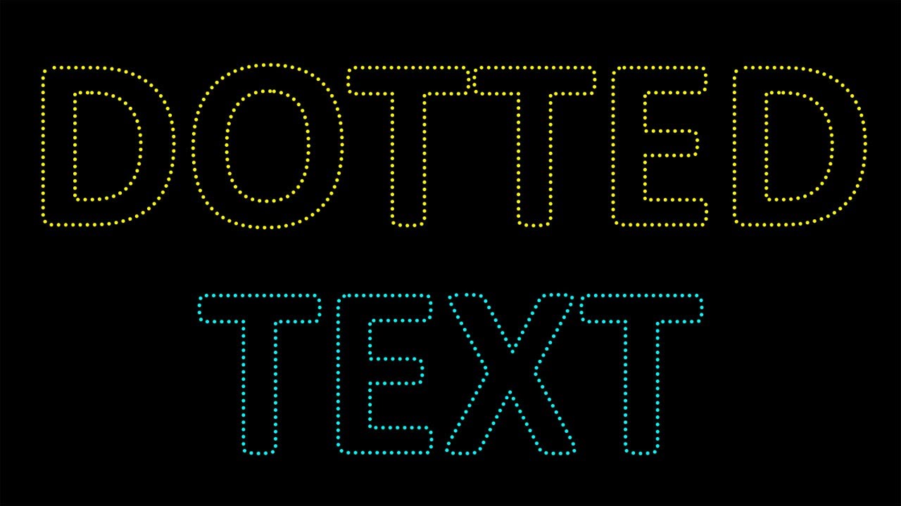 How To Create Dotted Text In PowerPoint YouTube How To Create Dotted Text In PowerPoint YouTube