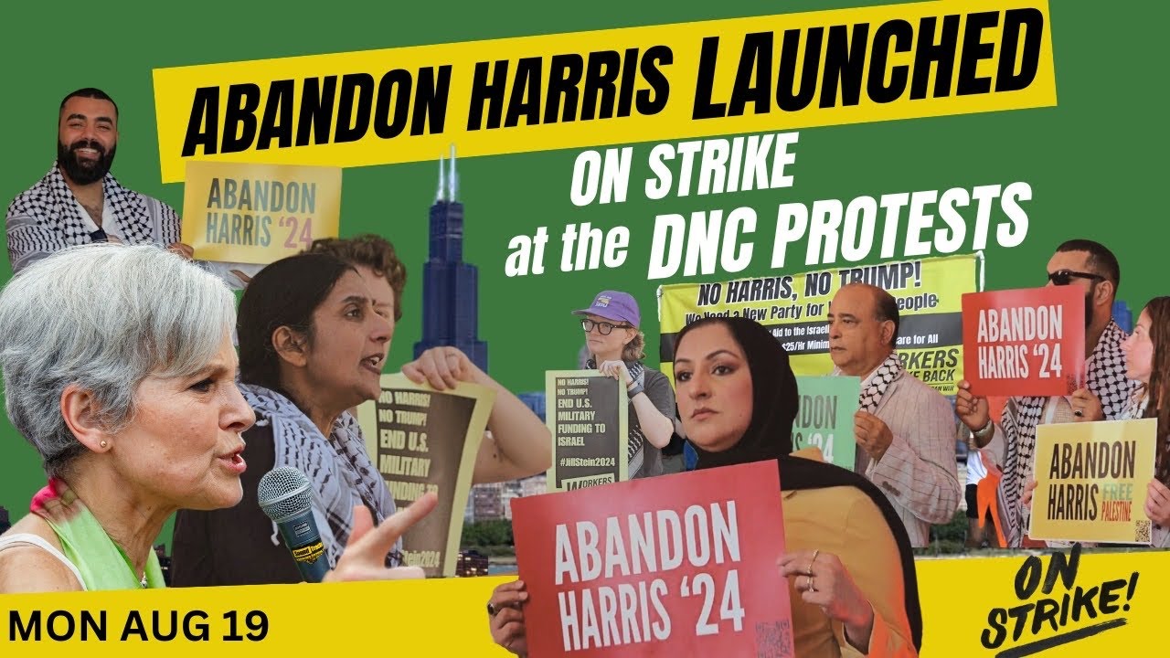 At the DNC Protests: Abandon Harris & End the War On Gaza! - YouTube