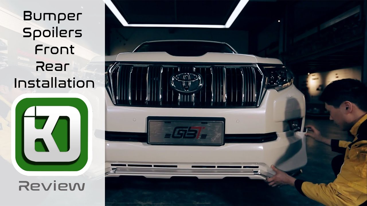 Bumper Spoiler 2018 PRADO Installation | Bumper Spoiler | 2018 prado ...