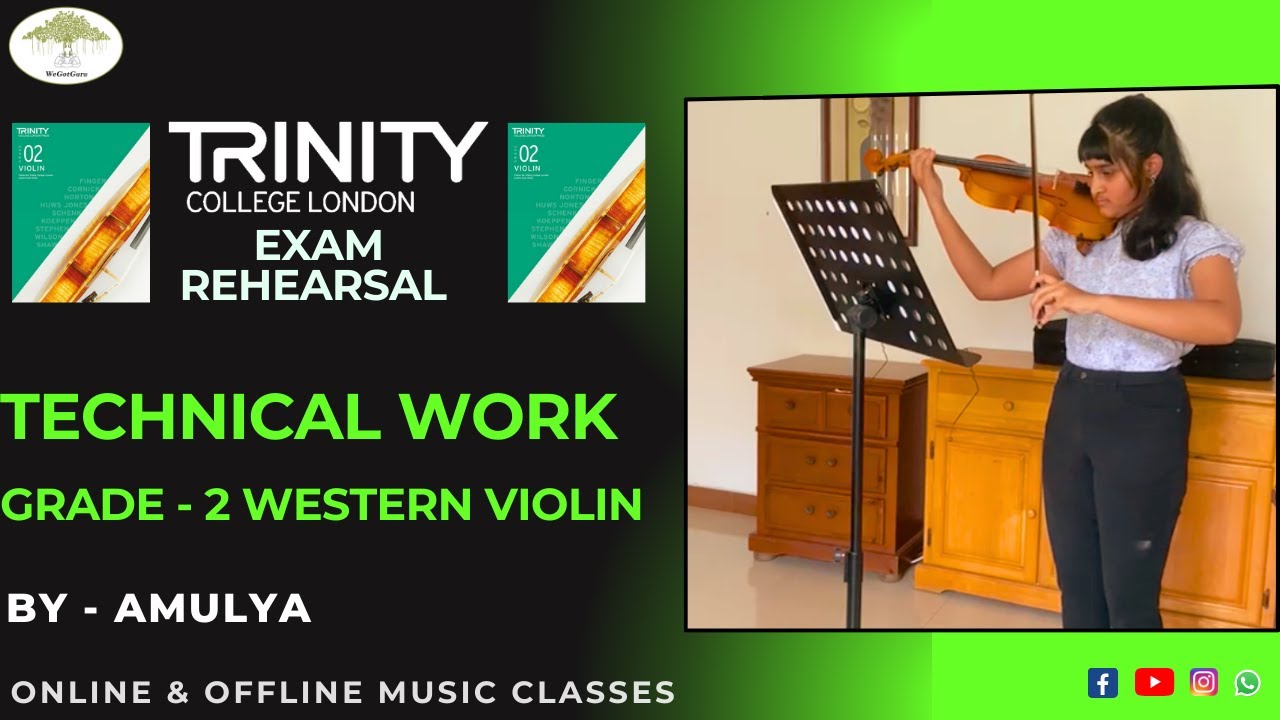 Exam Rehearsal | Technical Work | Grade - 2 Western Violin | Performed ...