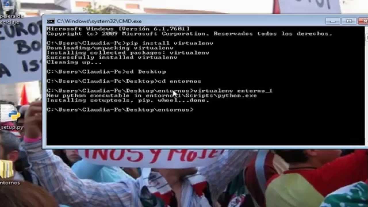DJANGO : ENTORNOS VIRTUALES | VIRTUALENV | INSTALACION PIP - YouTube