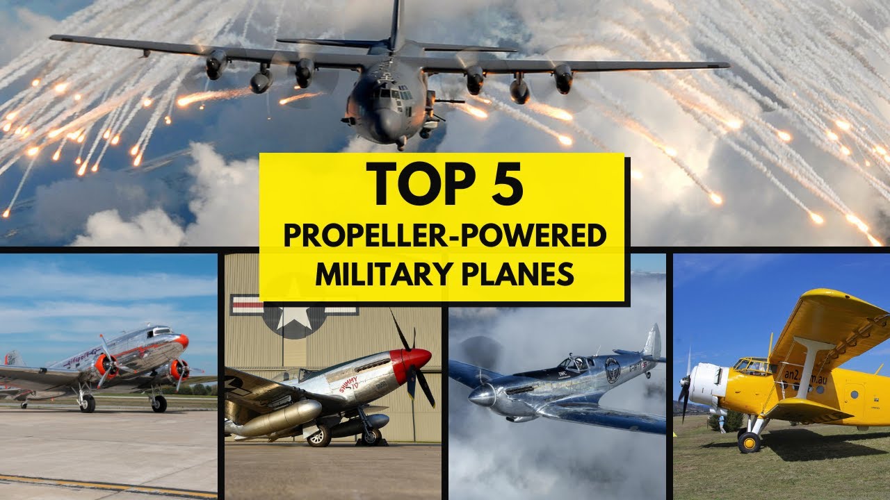 Top 5 Propeller Powered Military Planes #propeller - YouTube