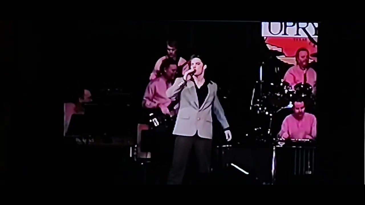 Elvis imitator, Casey Rivers, singing "It's Now or Never" at Grapevine ...