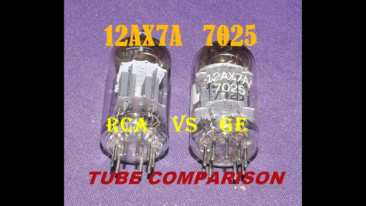GE 7025 vs RCA 12AX7A Tube Tone Comparison Peavey XXX Amp - YouTube