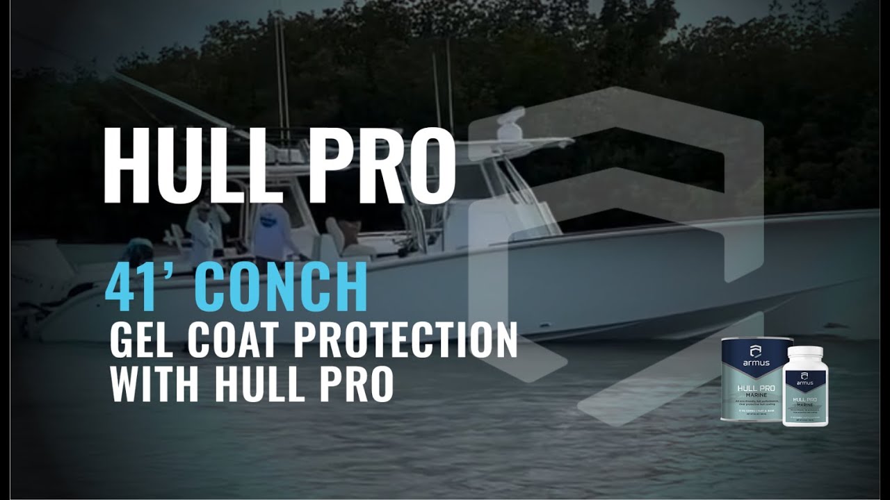 Armus Hull Pro Application on 41’ CONCH by Marine Armour - YouTube