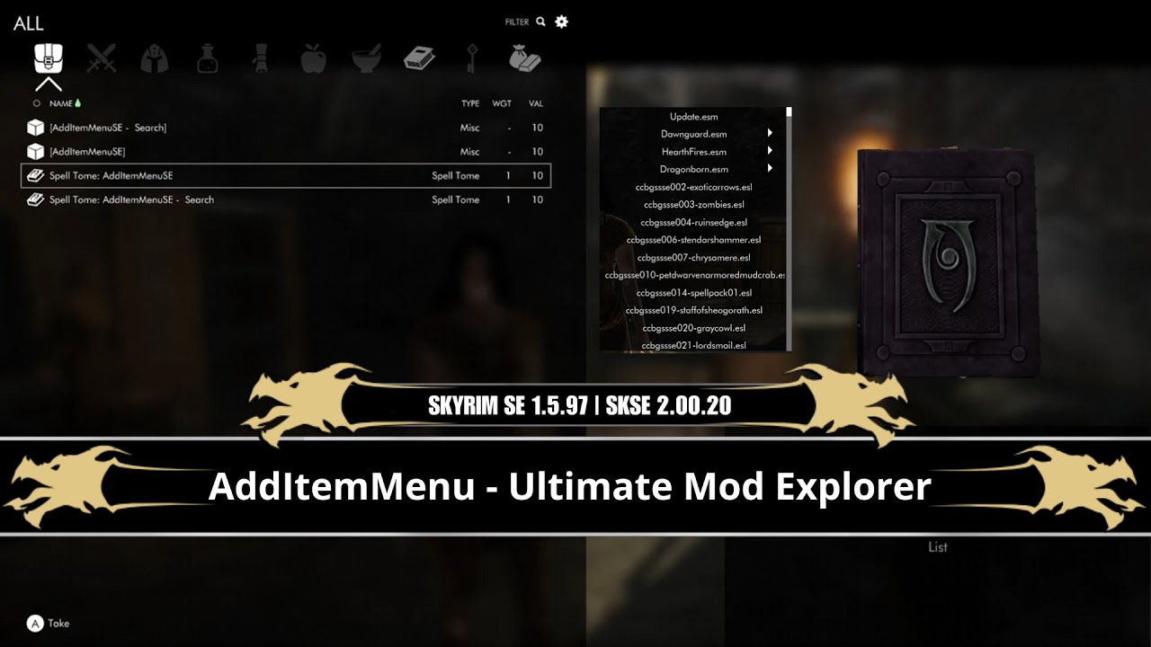 ADDITEMMENU ULTIMATE MOD EXPLORER SKYRIM SE INDONESIA 1.5.97 SEXKAI - YouTube