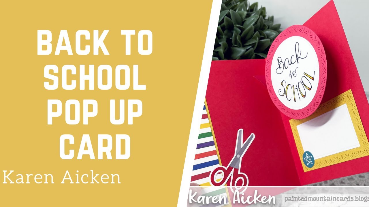 Back To School Pop Up Card - YouTube
