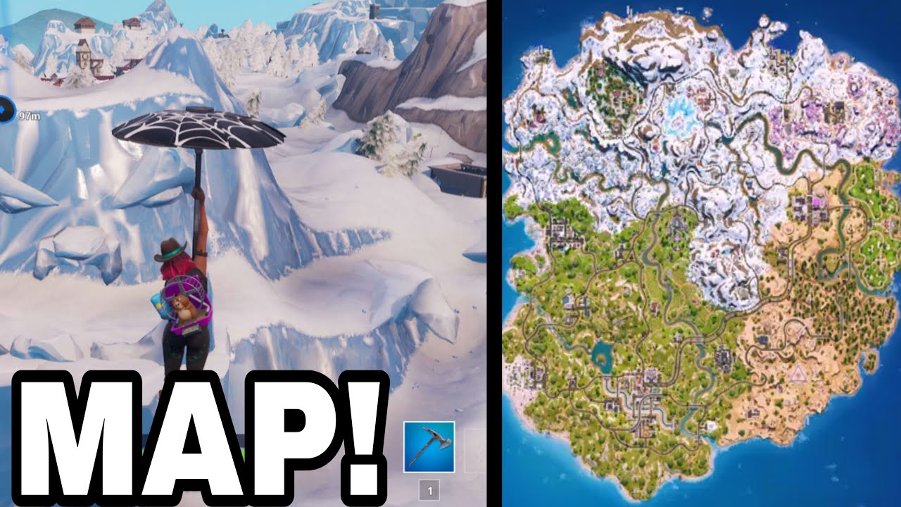 FULL Fortnite WINTERFEST 2025 EVENT Map Update! 🎄 (SNOW) - YouTube
