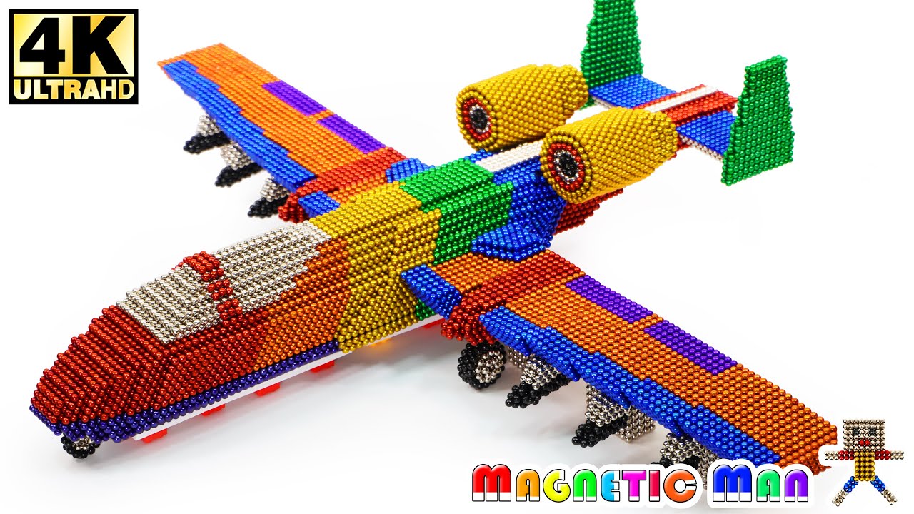 ASMR - DIY How To Make Fighter Aircraft from Magnetic Balls (Satisfying ...