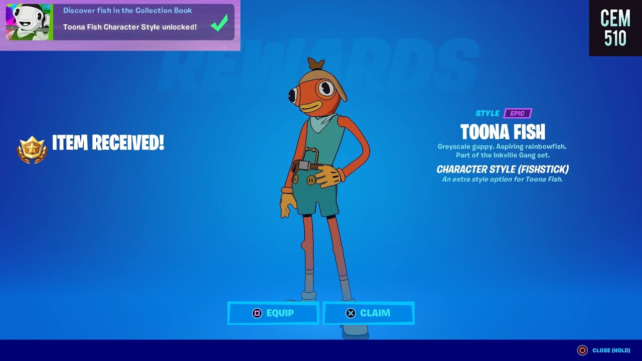 How to Unlock Fishstick Toona Fish Style in Fortnite Season 8 (Discover ...
