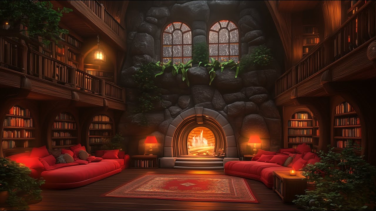 Nighttime Thunderstorm Haven: Marvelous Castle Room Ambience with ...