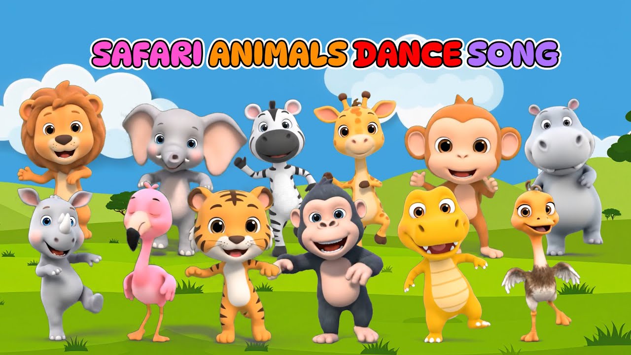 🦁🐘 Safari Dance Party Song | Jungle Animal Dance for Kids 🦓🦒 - YouTube