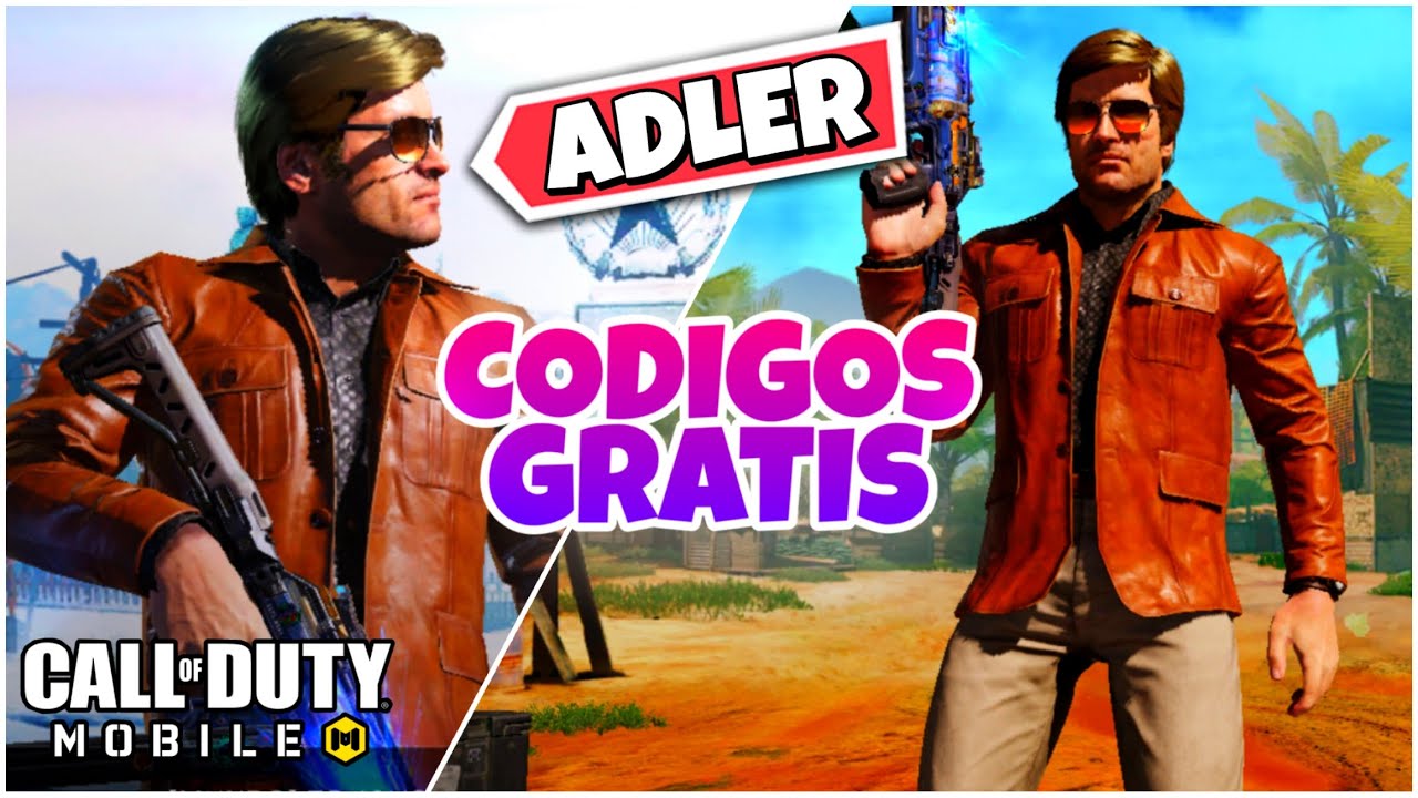 CODIGOS DE ADLER GRATIS EVENTO! COD MOBILE - YouTube