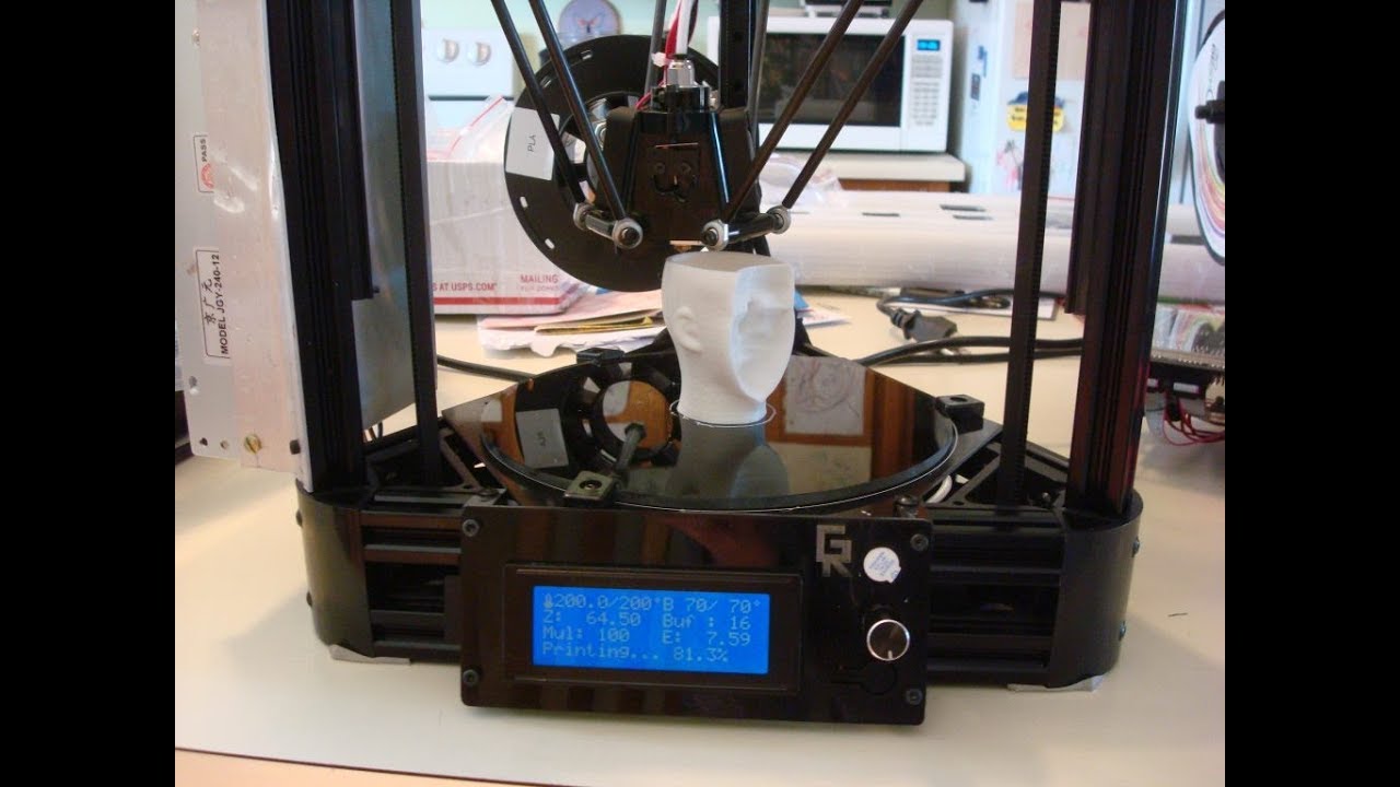 $126.00 Gear Rev Kinematic 3d printer Is Printing ! Part 3. Not so easy ...