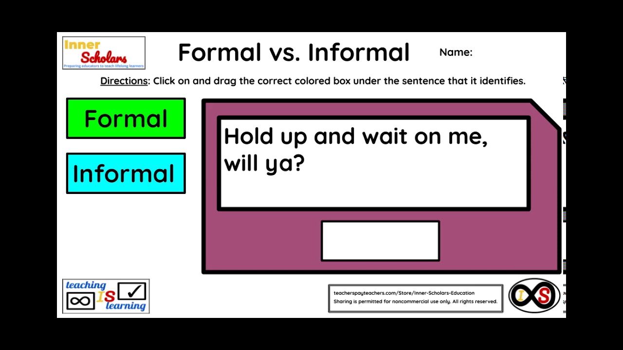 2nd Grade Common Core Formal Or Informal Language YouTube 2nd-grade-common-core-formal-or-informal-language-youtube