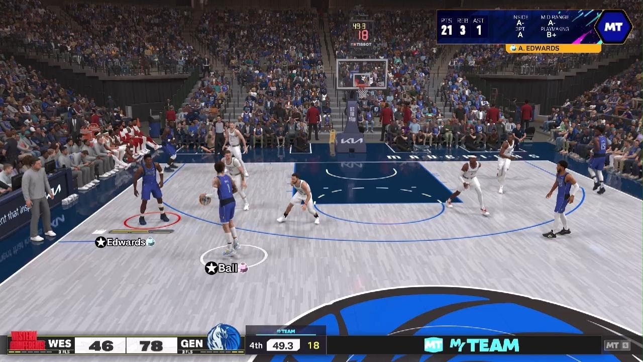 NBA 2K25 Ant dunks on Shai and Jokic - YouTube