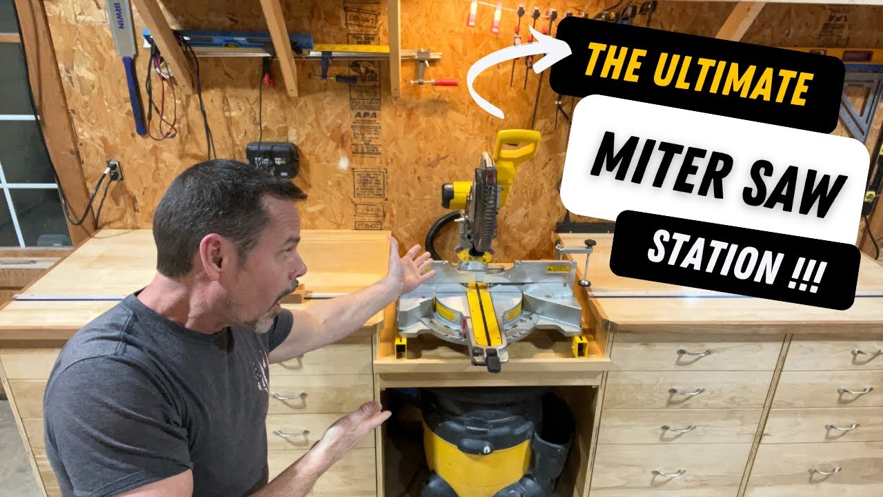 The Ultimate Miter Saw Station with a Fenceless Stop Block System and ...