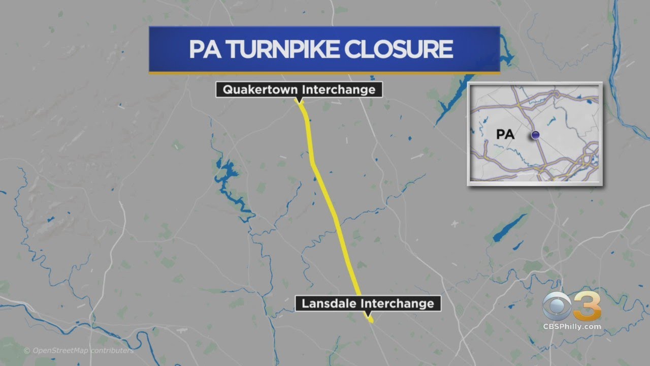 Portion Of Pennsylvania Turnpike Closing For Construction - YouTube