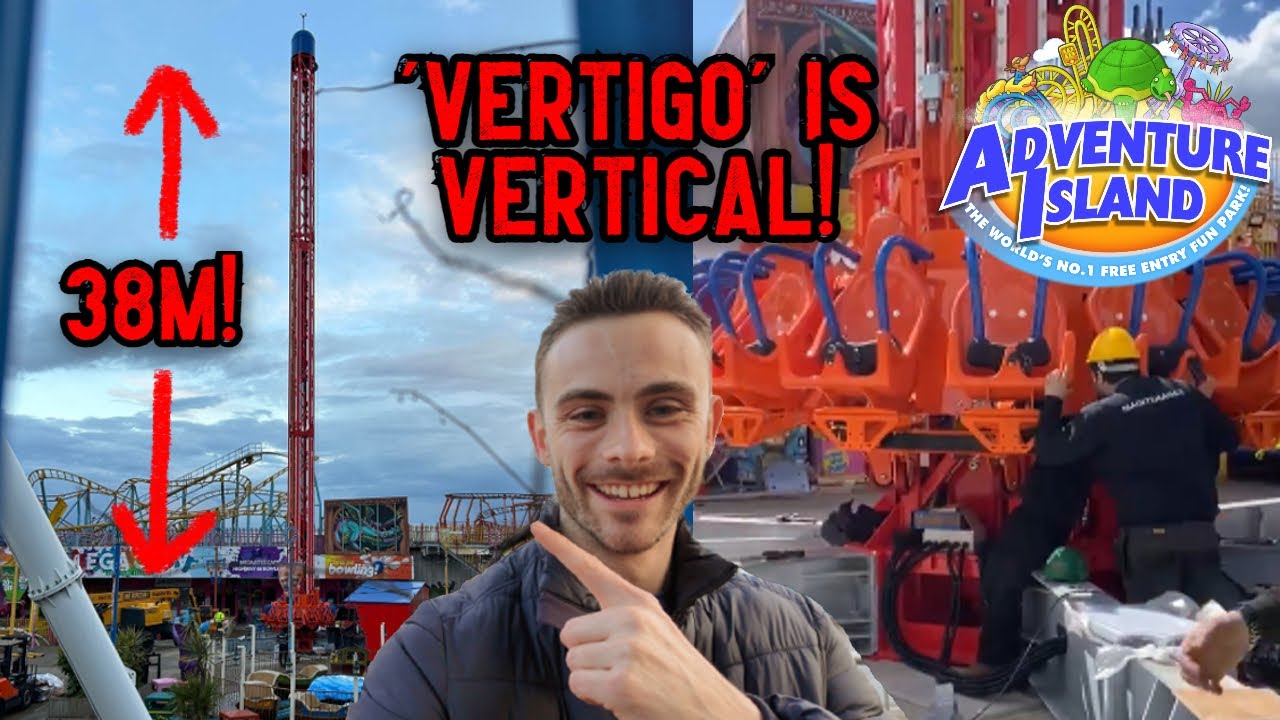 'VERTIGO' has gone Vertical! || Adventure Island Construction Update ...