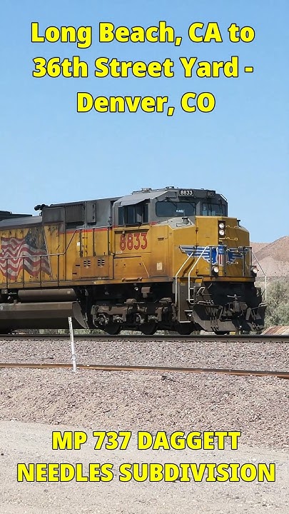 UP 8833 EB ZLBDV Long Beach, CA to 36th Street Yard Denver, CO 9-3-2024 - YouTube