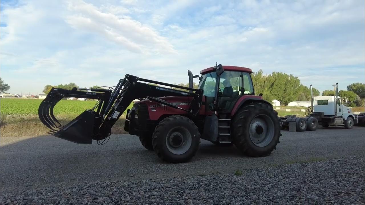 Case IH MX 180 Tractor w/ FarmKing Allied 2895 Loader - YouTube