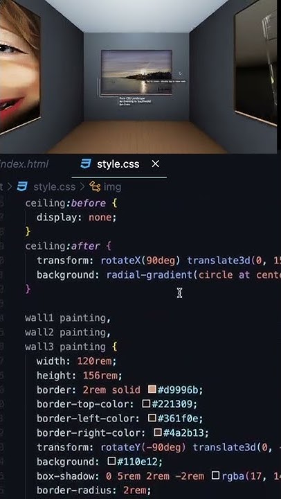 3D First Person Art Gallery | Mind-Blowing Codepen #34 #html #css #codepen #webdesign #animation ...