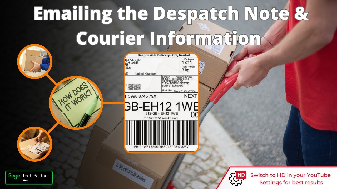 Sicon Courier Integration Emailing the Despatch Note and Courier ...