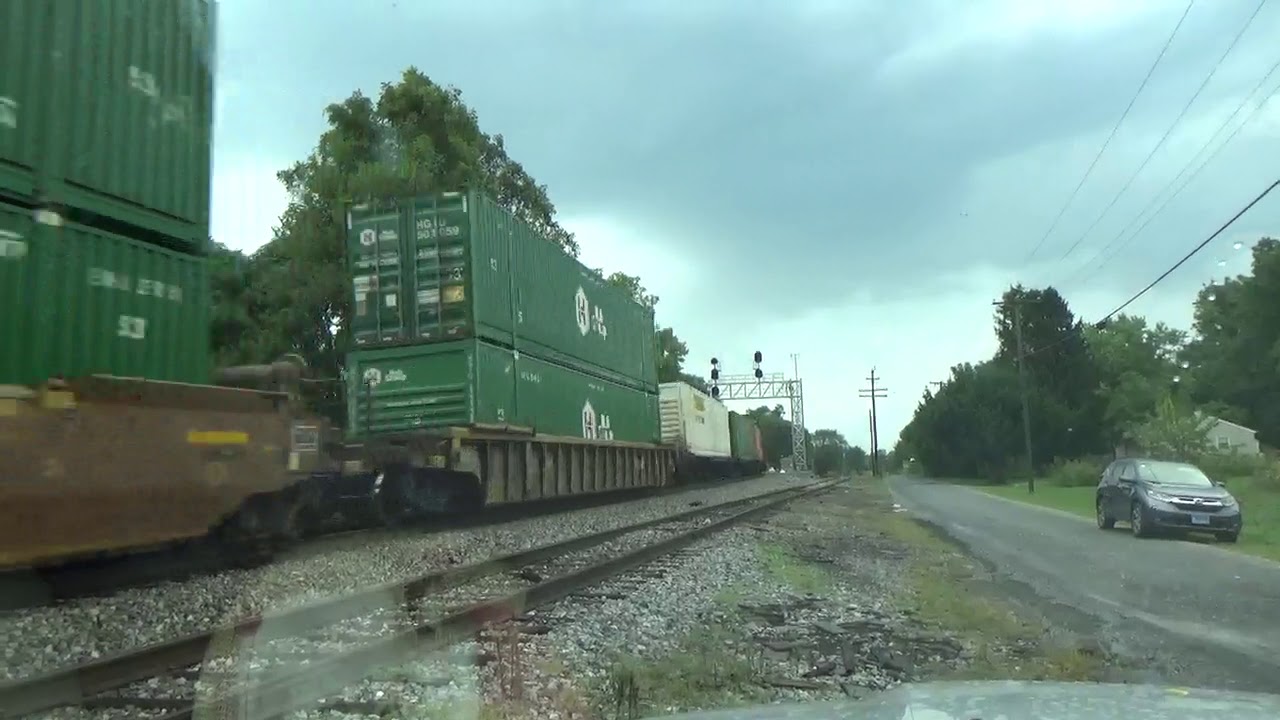 #7800 NS 203 Intermodal train - YouTube