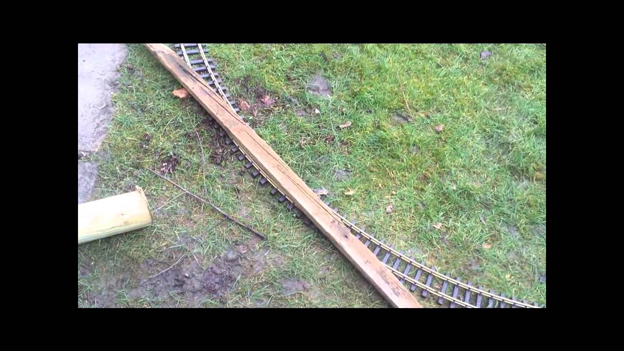 Garden Rail Construction part three - YouTube