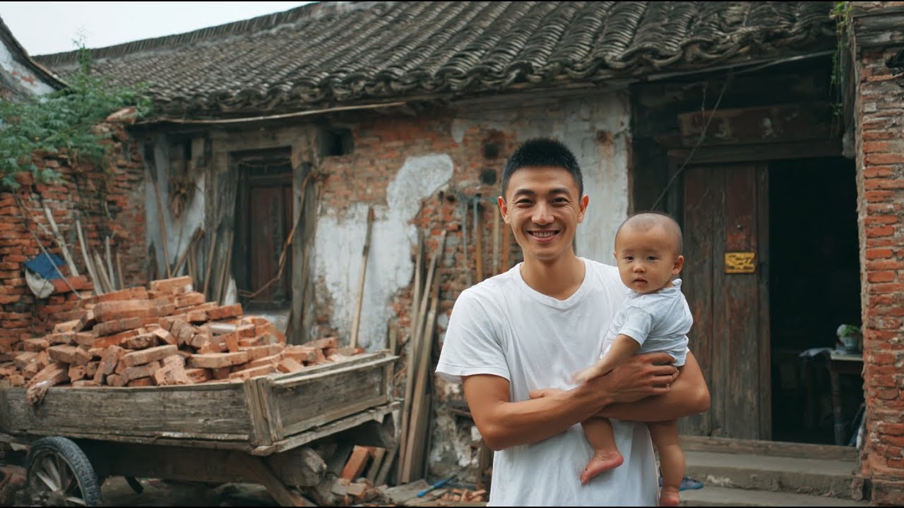 Single father renovates old house for his son to live in - YouTube