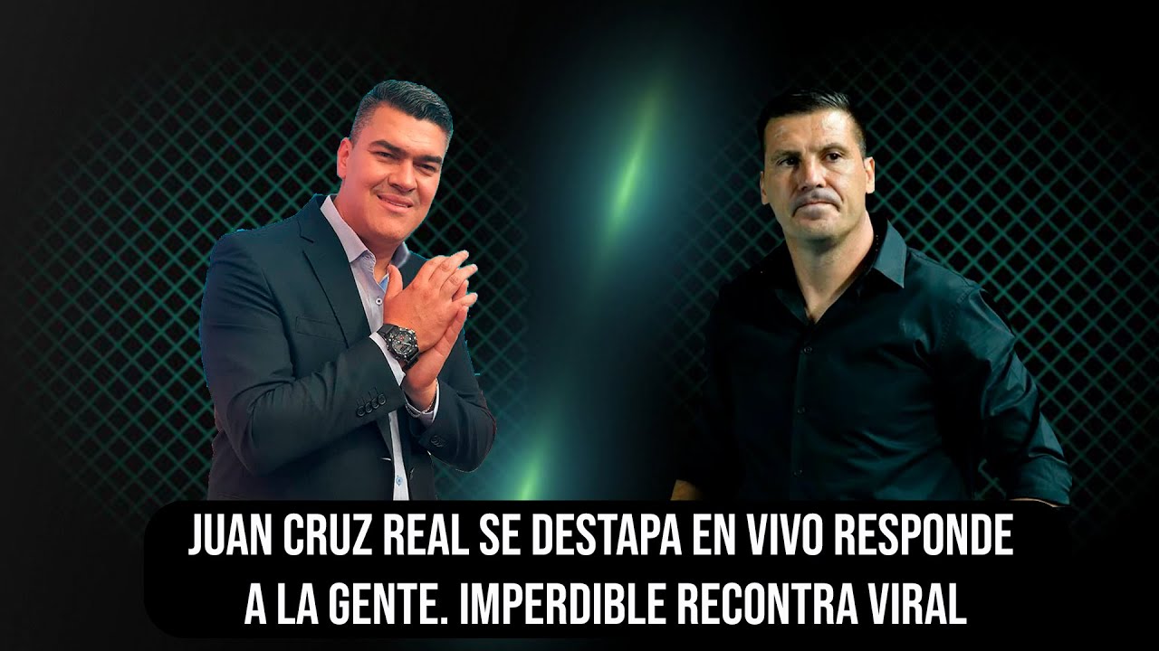 Juan Cruz Real se destapa EN VIVO Responde a la gente. Imperdible ...