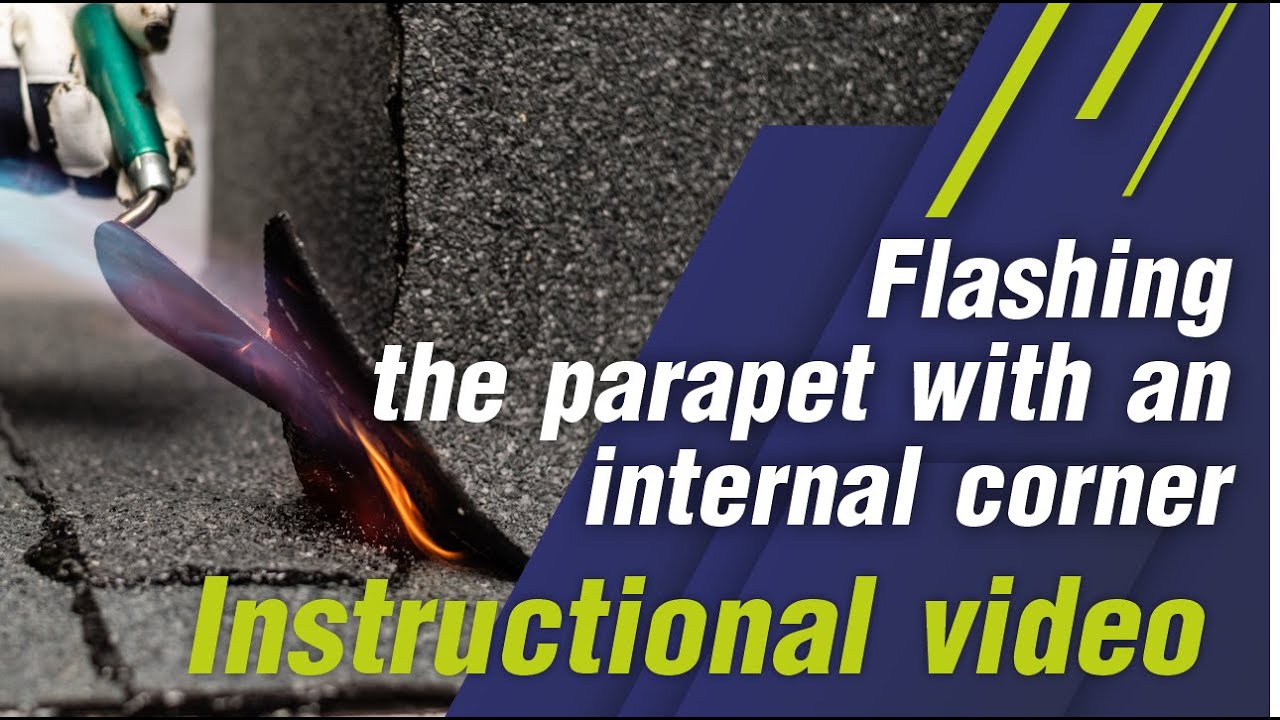 Parapet flashing with an internal corner - Instructional video. - YouTube