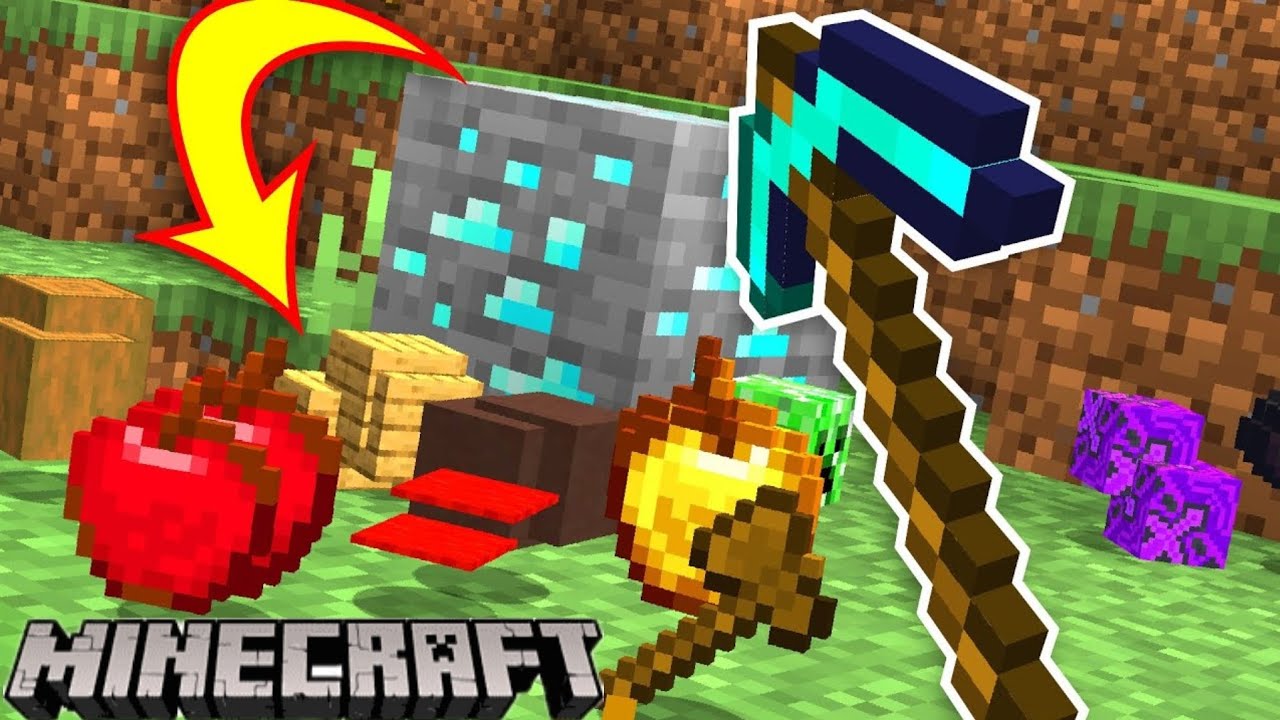 Minecraft But Block Drops Random Loot - YouTube