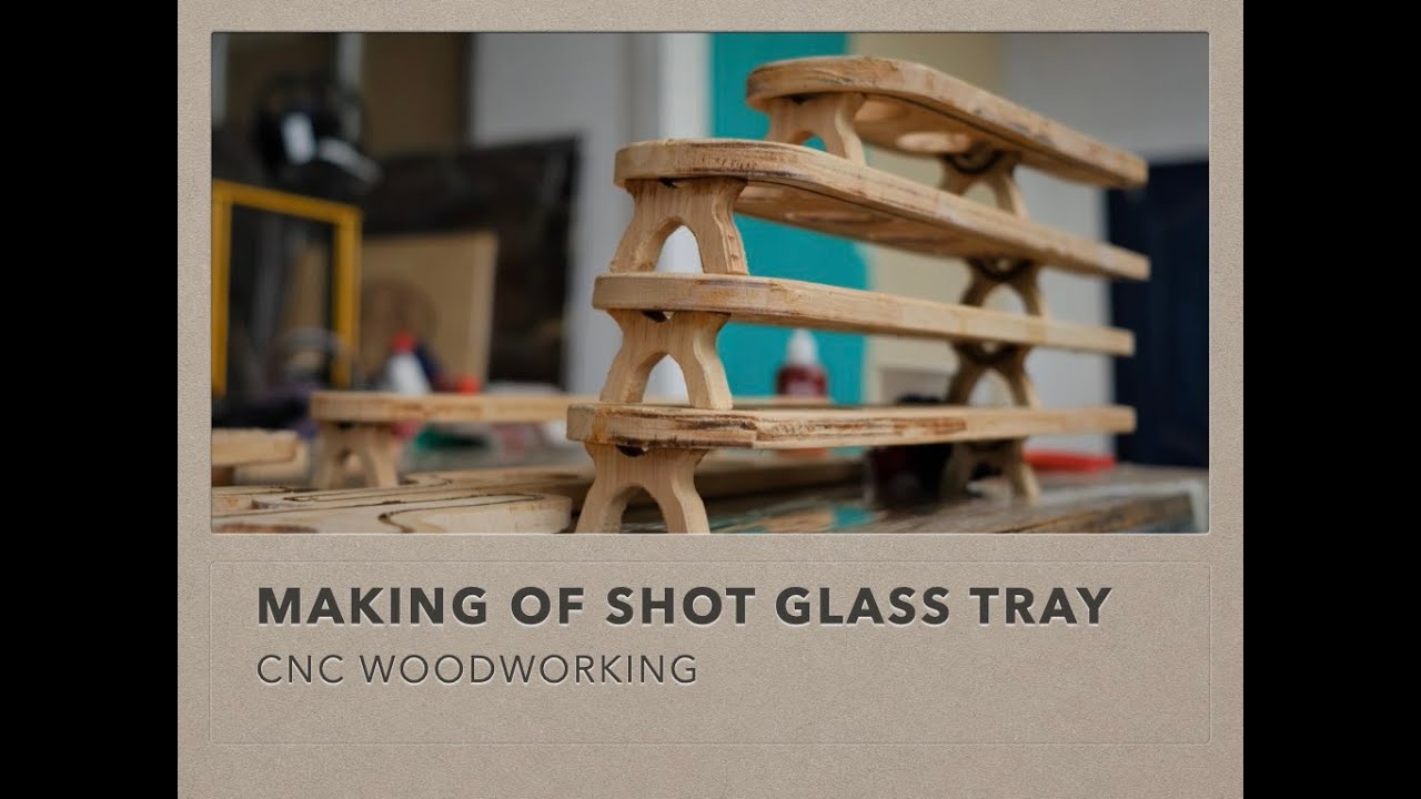 shot glass tray- CNC woodworking- CNC router - wood products ...