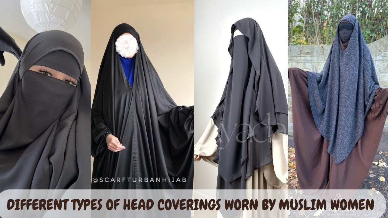 Different Types Of Head Coverings Worn By Muslim Women - YouTube